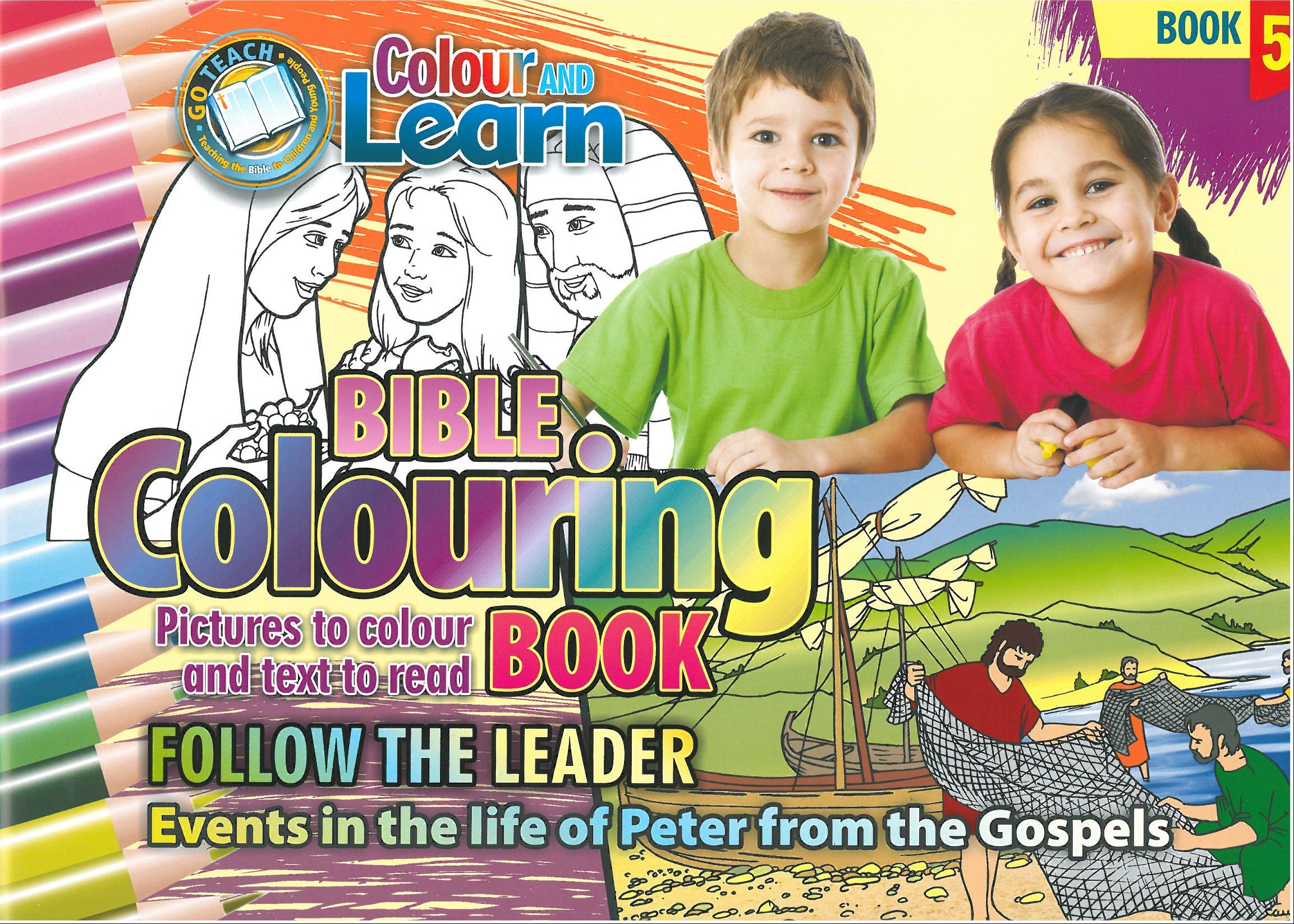Colour & Learn 5 - Peter : Follow The Leader - Colouring Book – Go ...
